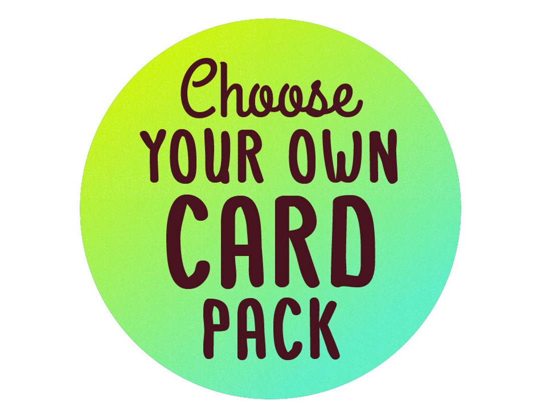 Choose Your Own Cards Pack Greeting Card Set, Mix and Match Fun Cards ...