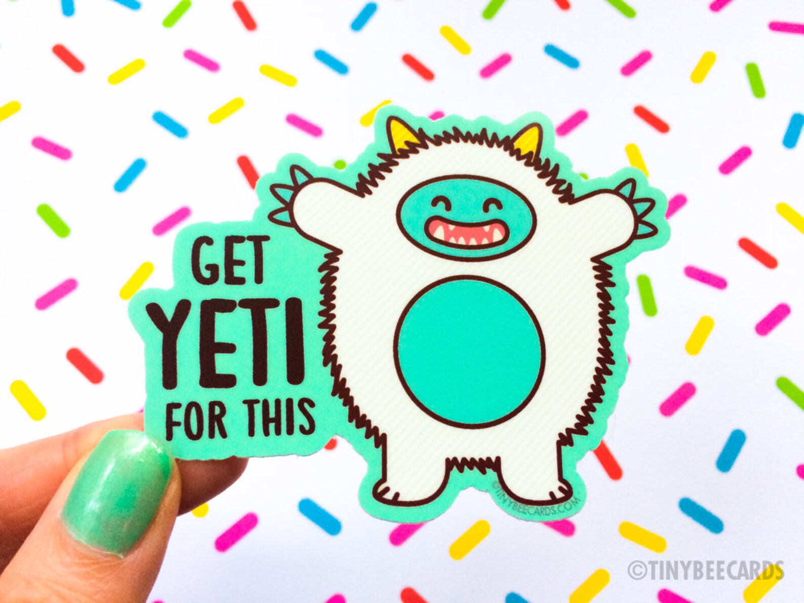 Funny Yeti Sticker "get Yeti for This" - Cute Stickers, Winter Sticker ...