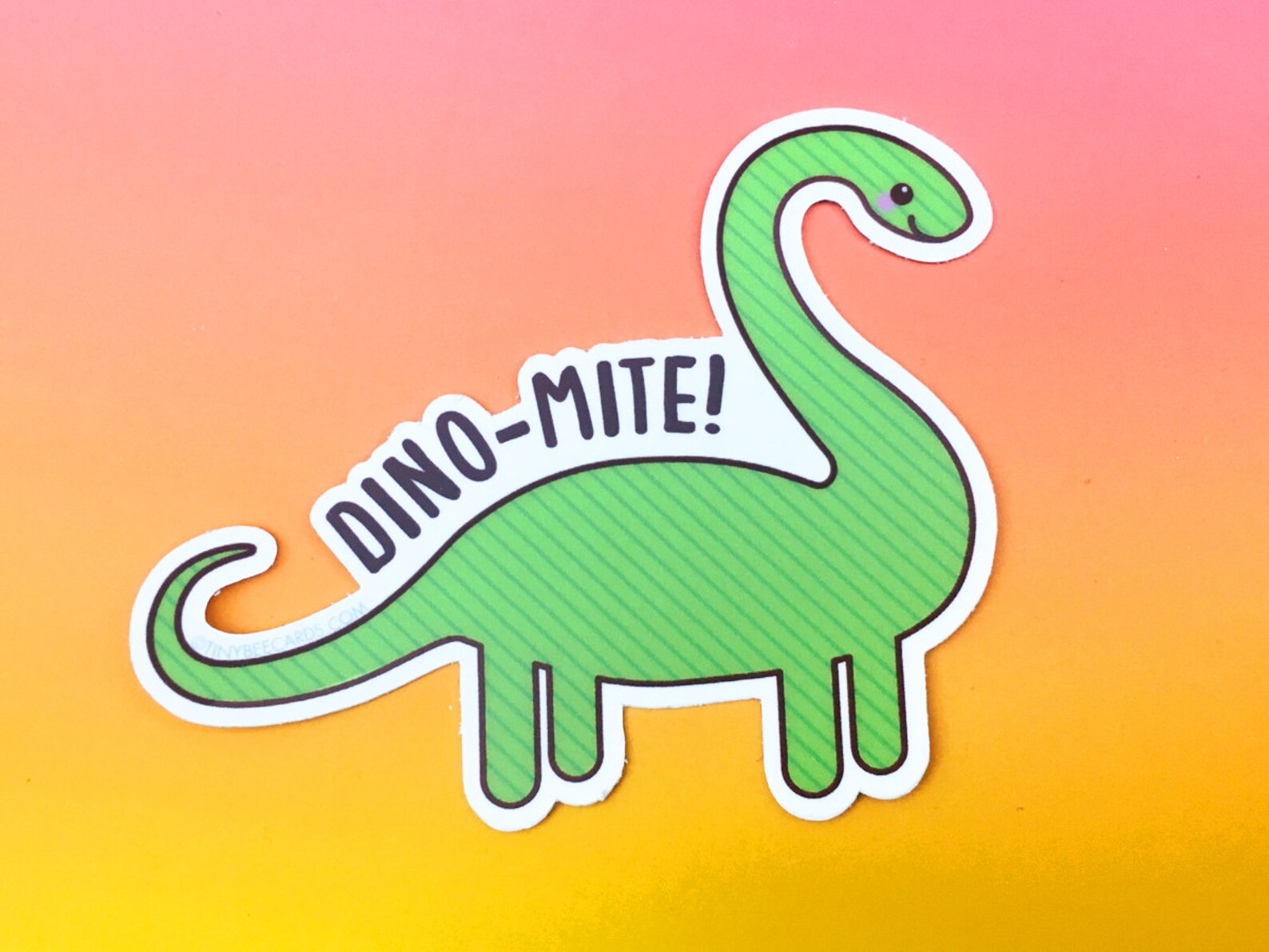 Dinosaur Vinyl Sticker dino-mite Funny Pun - Etsy