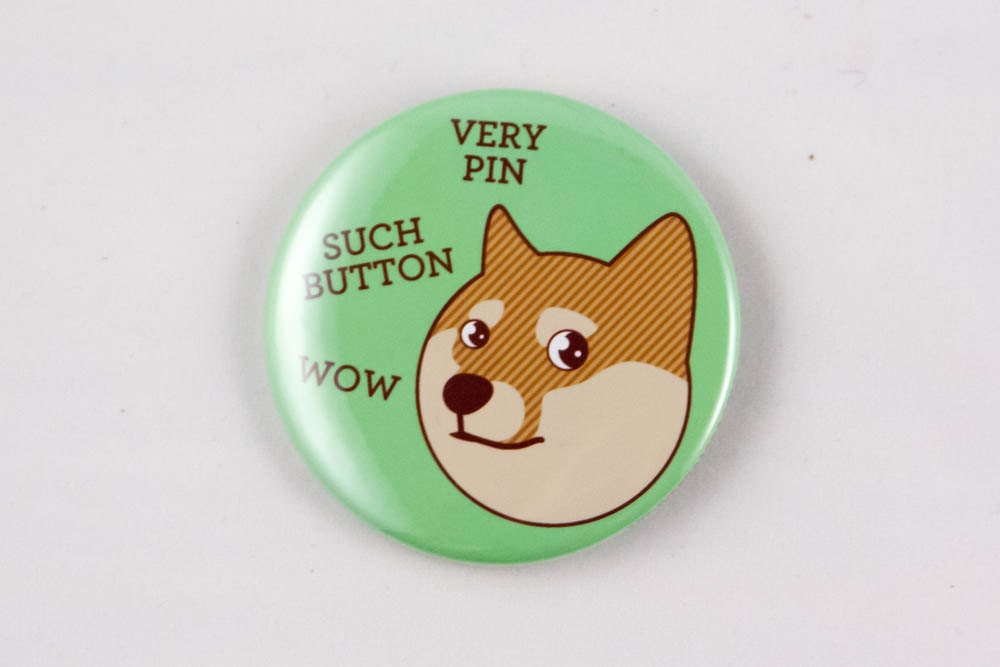 Doge Fridge Magnet or Pin Dog Refrigerator Magnet Doge - Etsy