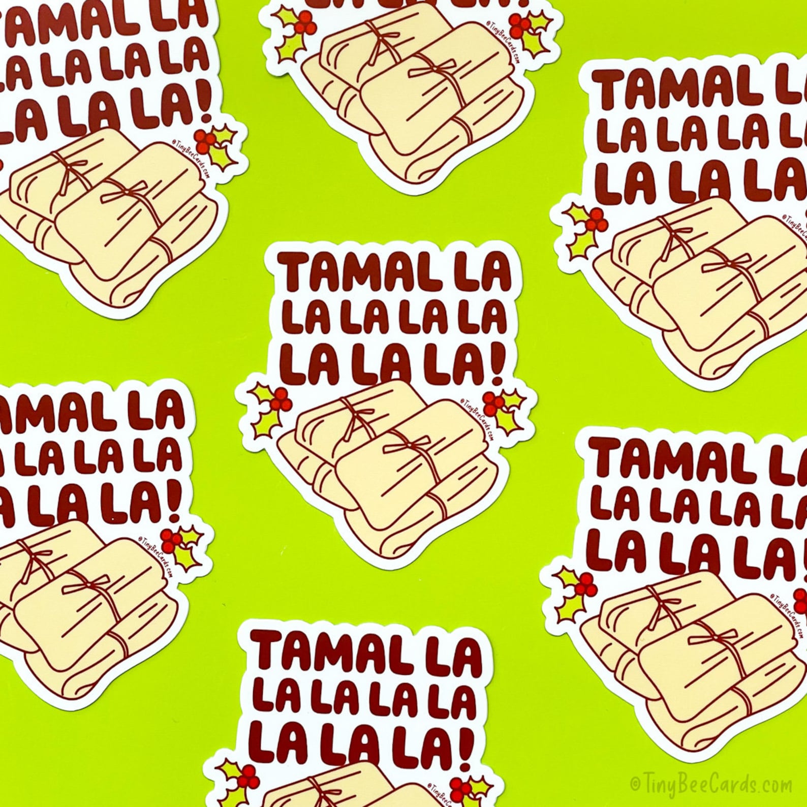 Tamale Christmas Vinyl Sticker - Mexican Food Funny Holiday Decal - Etsy