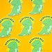 Funny "nervous Rex" T-rex Anxiety Vinyl Sticker - Dinosaur Waterproof ...
