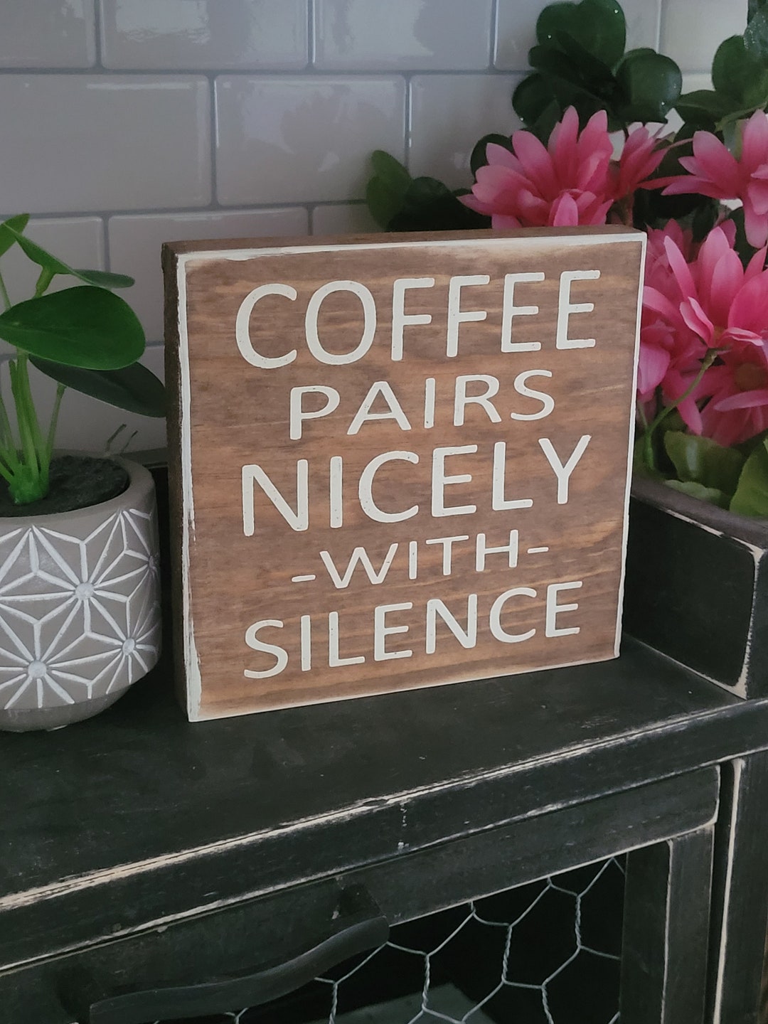 Coffee Sign, Funny Coffee Sign, Gag Gift, Kitchen Decor, Home Decor ...