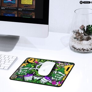 Fighting Demons Mouse Pad Gaming Mousepad, 999, Emo Rap, Purple Drink ...