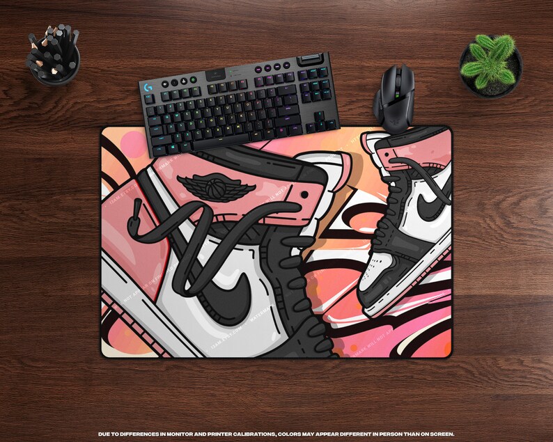 Graffiti Rust Pink Ones Desk Mat XL Gaming Mouse Pad Large - Etsy
