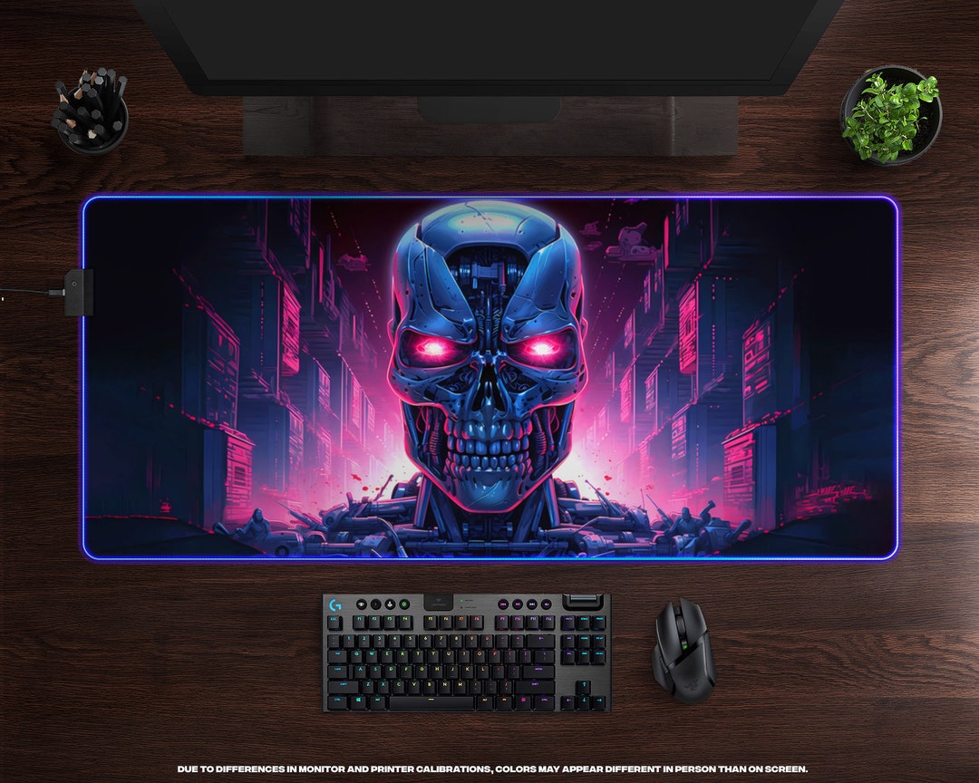 Tech Termination LED XL Gaming Mouse Pad • Large RBG Mousepad ...
