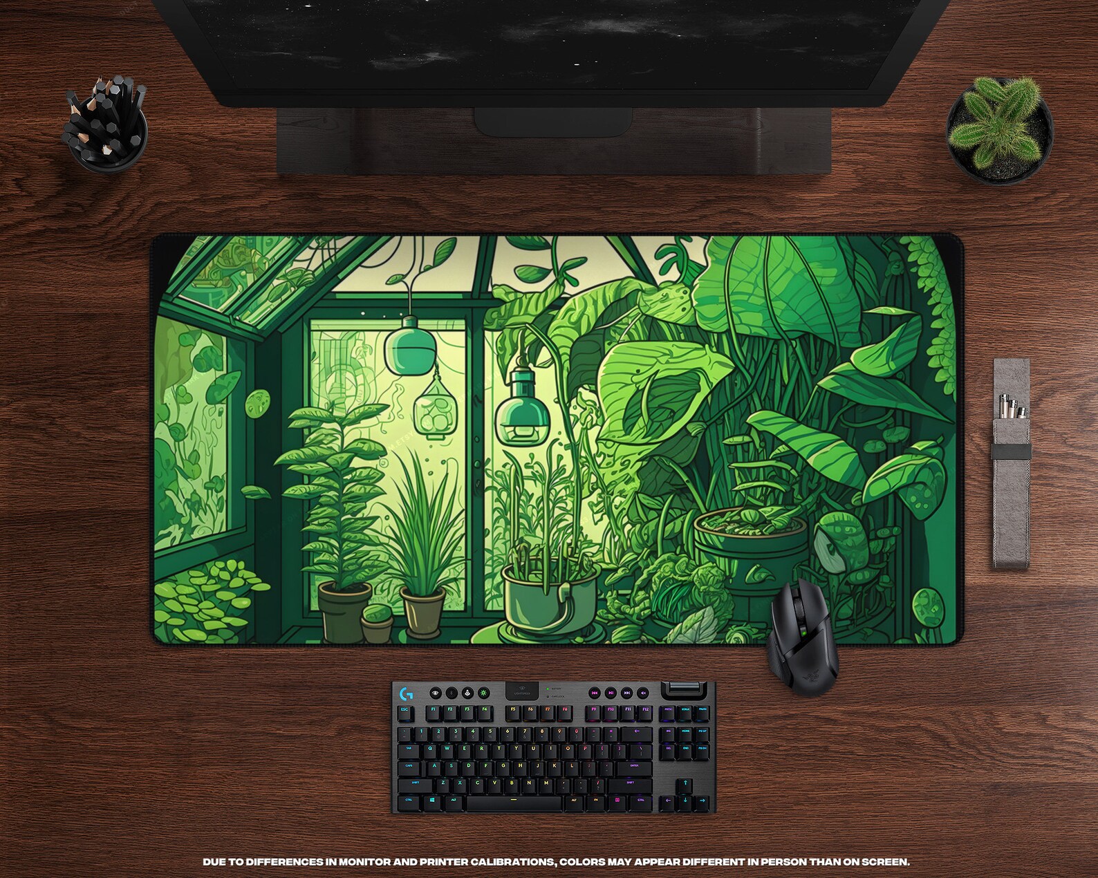 Greenhouse Oasis XL Desk Mat Plants Garden Nature Zen - Etsy