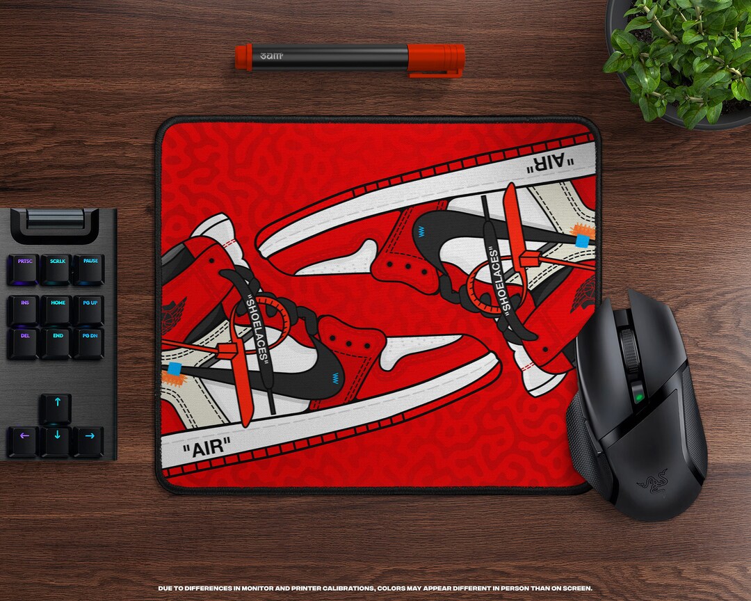 Shoelaces Sneaker Mouse Pad • Sneakerhead Gaming Mousepad, Retro Ones ...