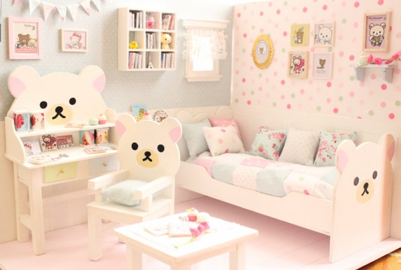 Bedroom Diorama white Rilakkuma Room - Etsy