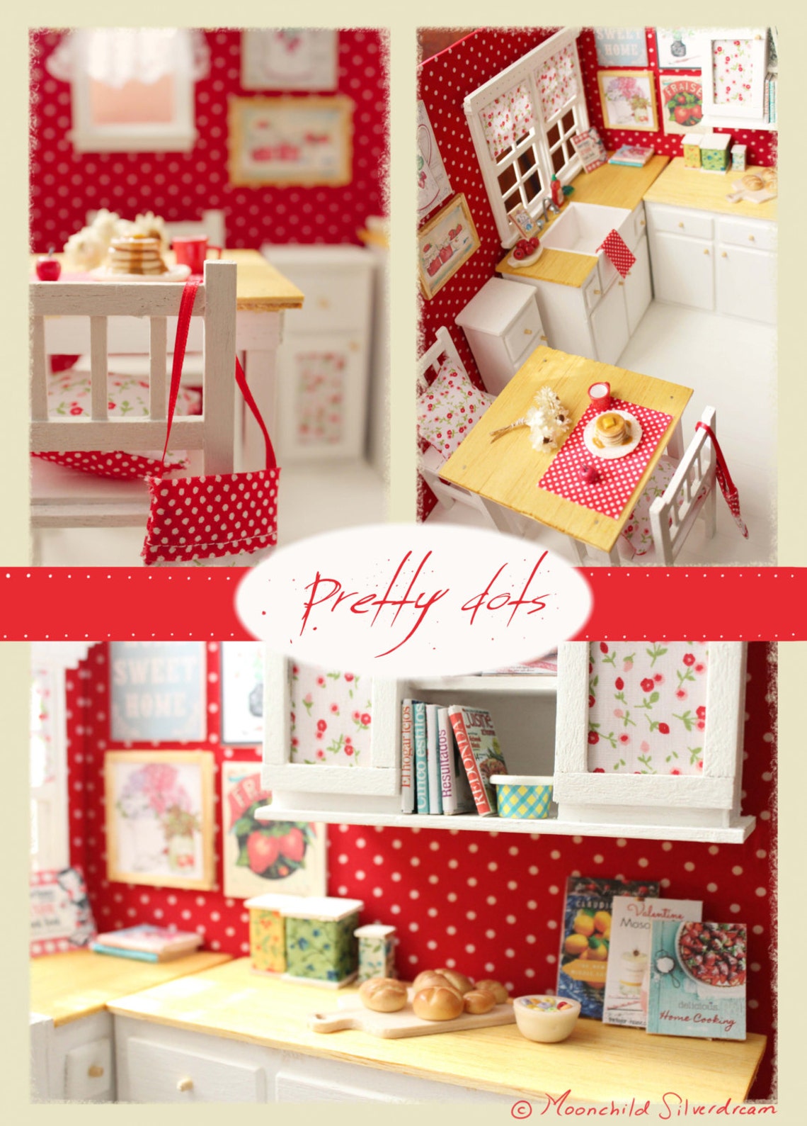Kitchen Doll OOAK Diorama pretty Dots - Etsy