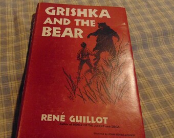 Grishka and the Bear by Rene Guillot - Etsy