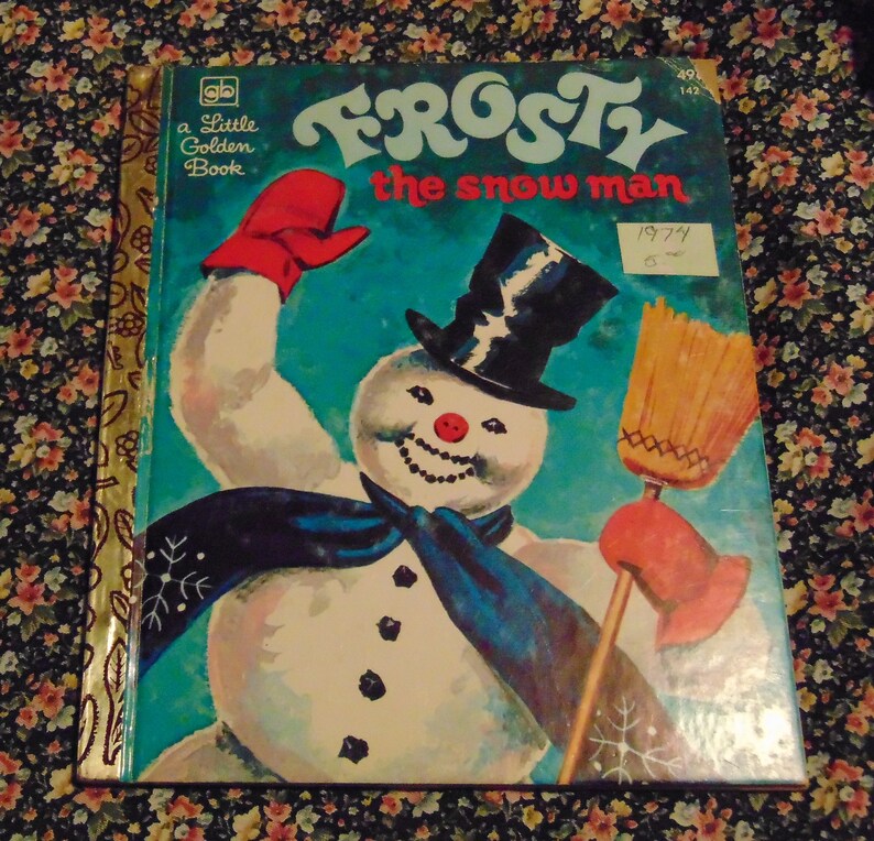 1974 Frosty the Snowman / Little Golden Book - Etsy