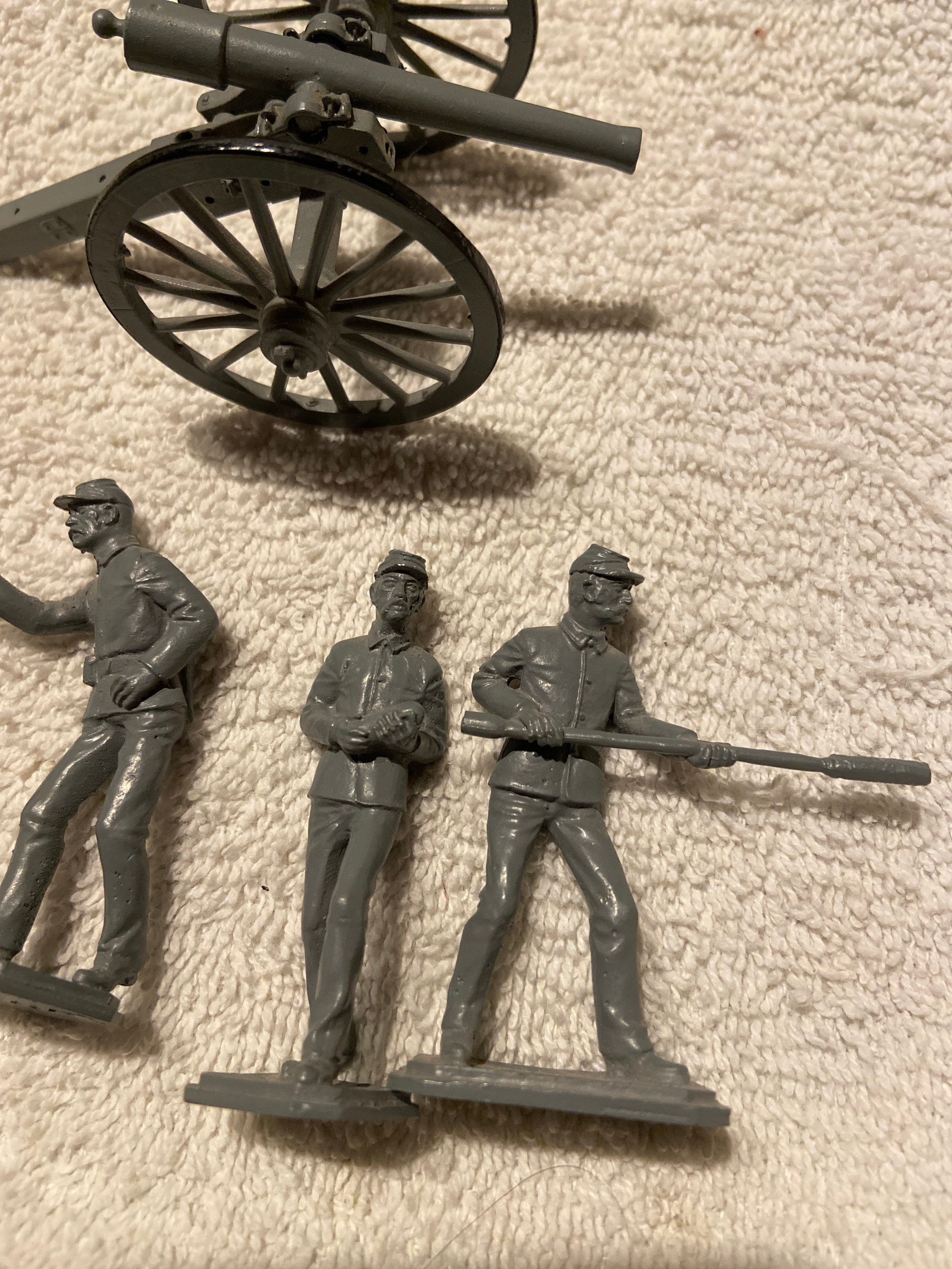 Civil War Era Soldiers With Cannon, Unpainted, 5 Pieces in Total - Etsy