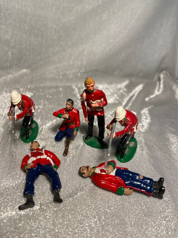 6 Toy Soldiers Metal - Etsy