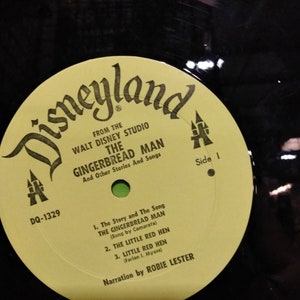 The Gingerbread Man and Other Stories and Songs Vinyl 33 1/2 Sp Walt ...