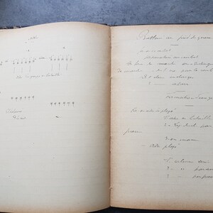 Old School Notebook. Year 1894-1895. Old School. Antique French. Very ...