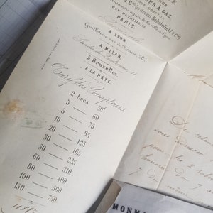 Sets 10 Very Old Letters From France - 1800s - Ephemera - Scrap Booking ...