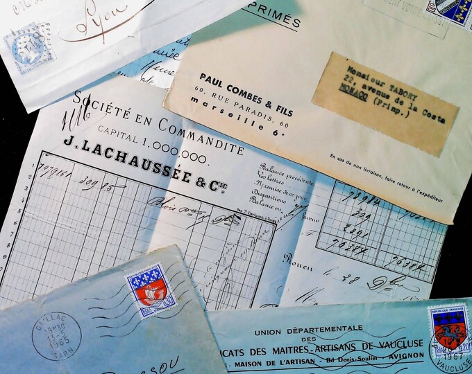 Antique Letter Covers (1940s) Vintage Paper Ephemera/scrapbooking ...