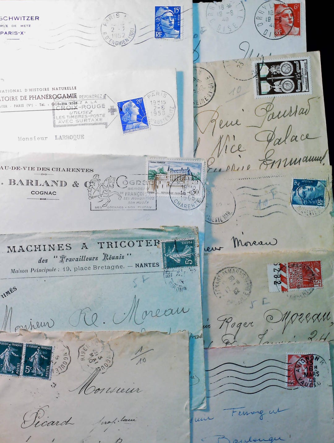 Antique Letter Covers (1940s) Vintage Paper Ephemera/scrapbooking ...