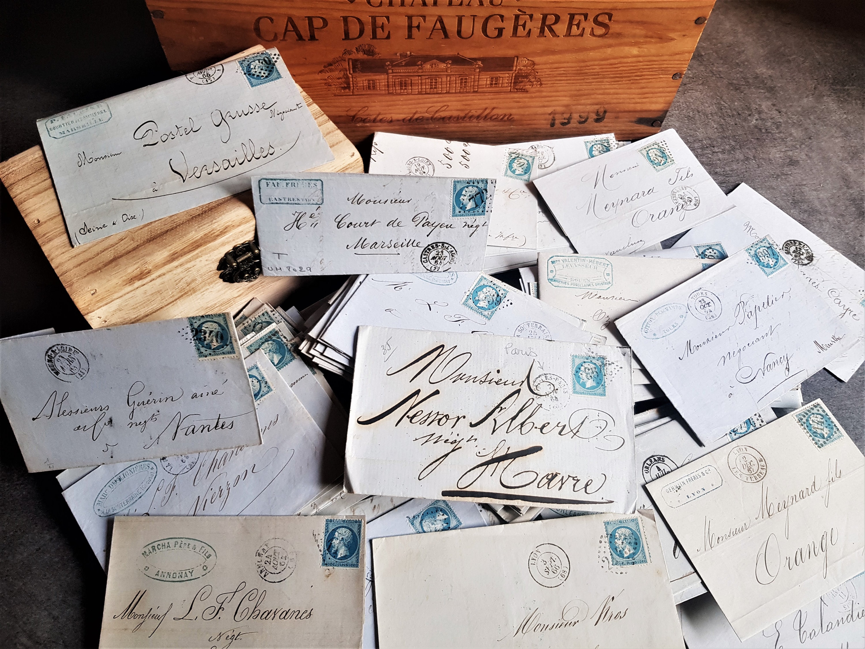 Sets 10 Very Old Letters From France - 1800s - Ephemera - Scrap Booking ...