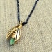 Gold Firefly Necklace, 14k Gold Gemstone Firefly, Gold Insect, 14k Gold ...