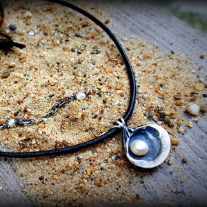 Shell Necklace, Seashell Charm, Pearl Shell Necklace, Mermaid's ...
