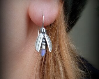Glowing Firefly Earrings - Etsy