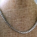 4mm Sterling Box Chain Necklace, Antiqued Silver Rounded Box Link ...