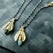 Gold Firefly Necklace, 14k Gold Gemstone Firefly, Gold Insect, 14k Gold ...