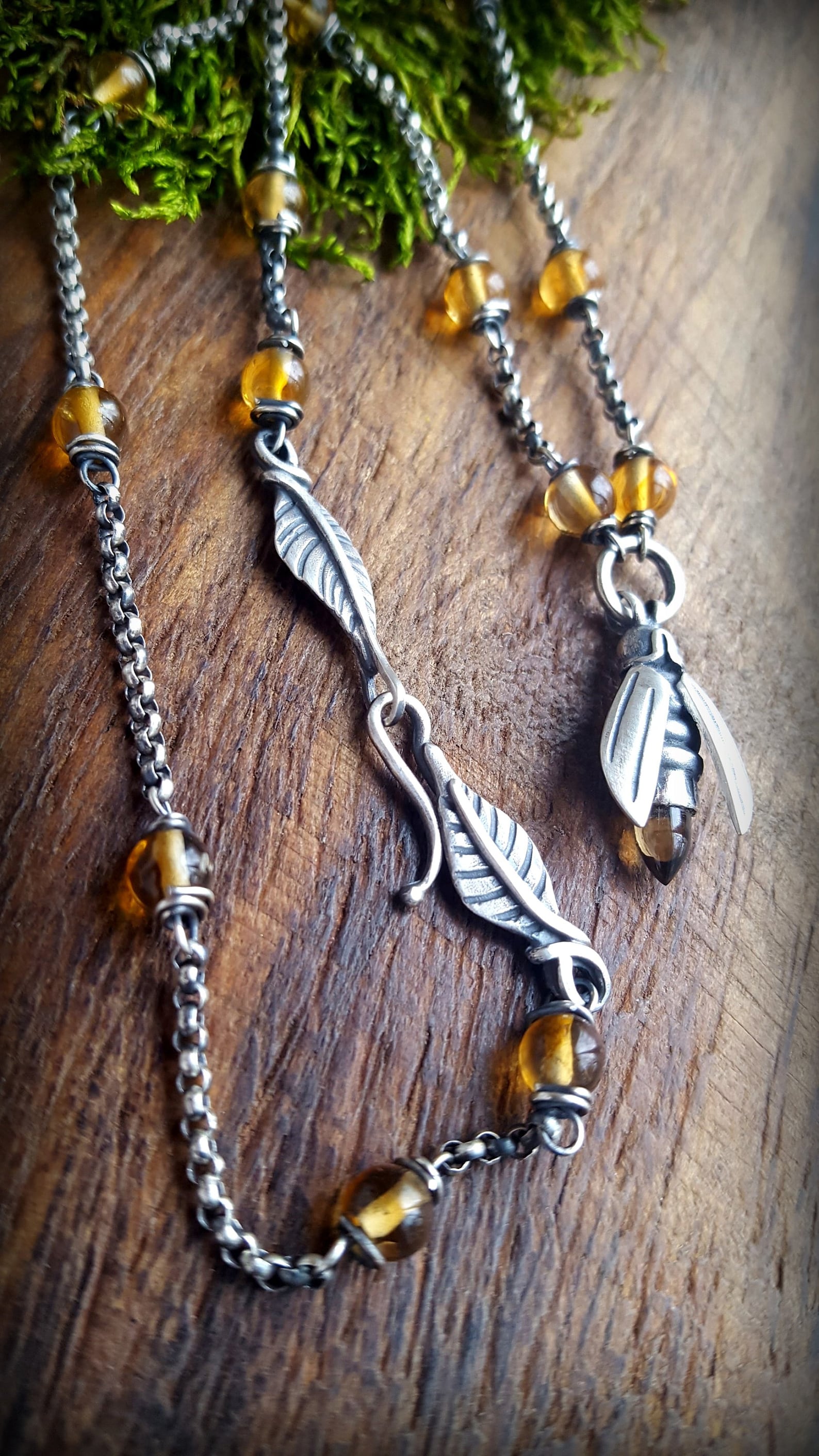 Firefly Jewelry Firefly Necklace Citrine Firefly Necklace - Etsy