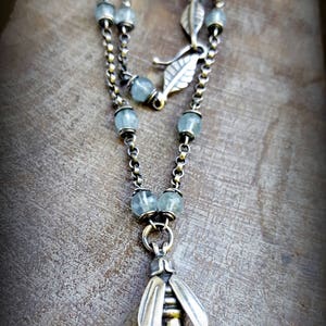 Firefly Jewelry Firefly Necklace Sterling Gemstone Firefly | Etsy