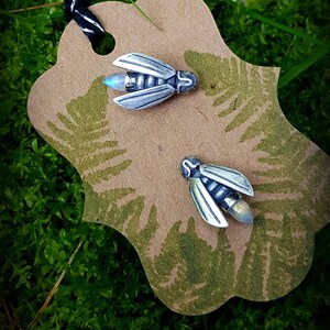 Moonstone Firefly Pin Sterling Firefly Lapel Pin Firefly Tie | Etsy