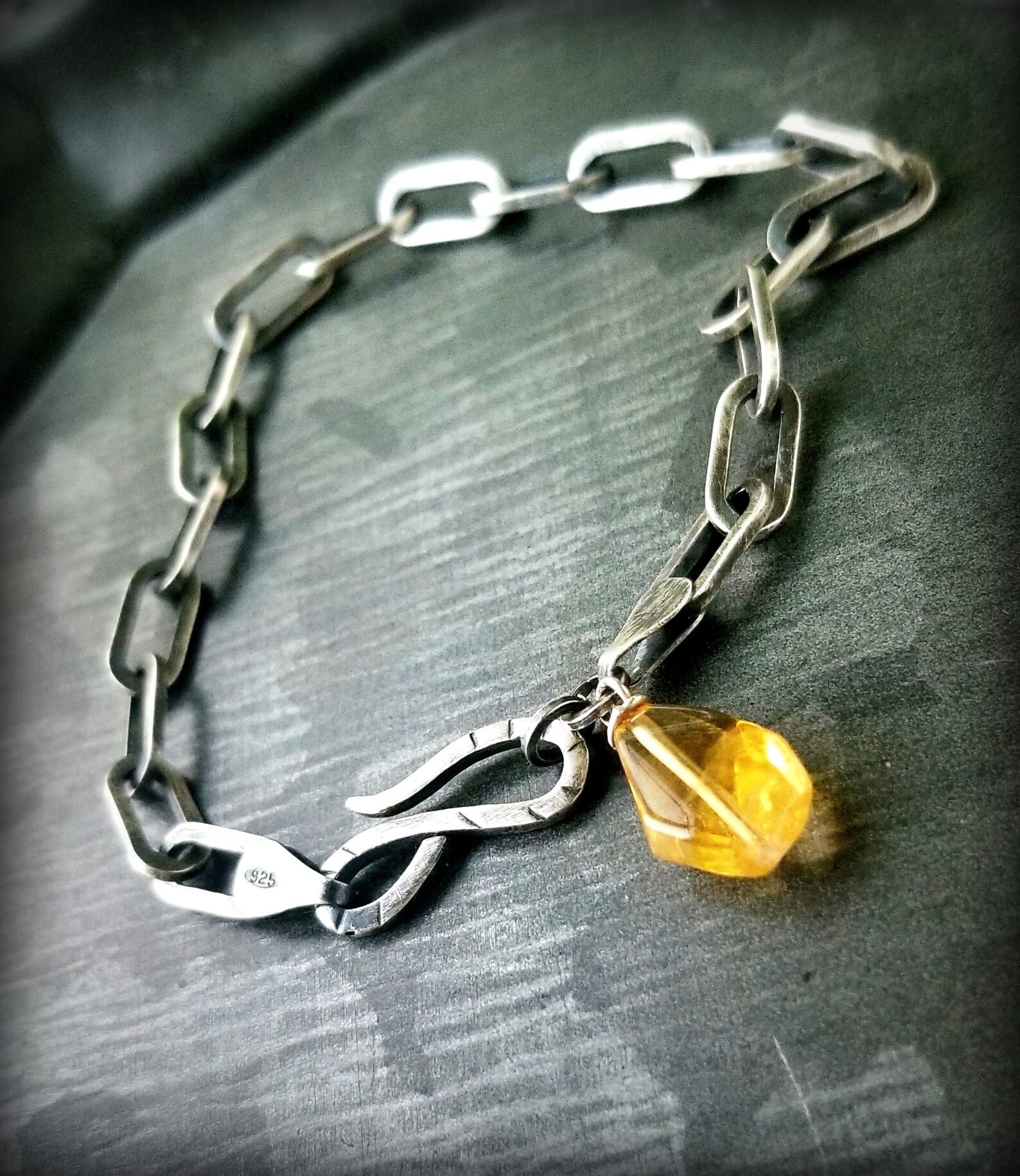 Chunky Chain Bracelet Silver Chain Bracelet Oblong Link - Etsy