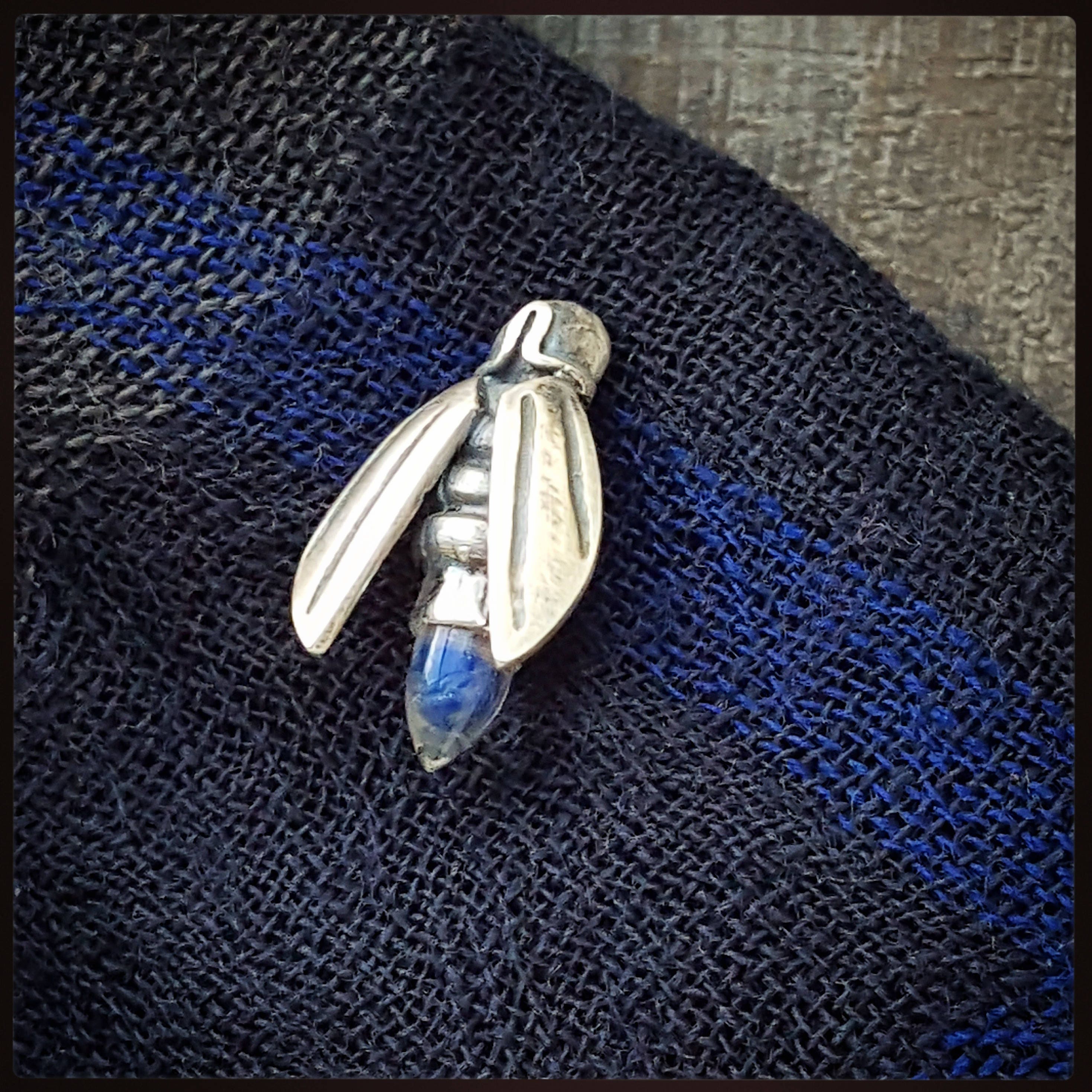 Moonstone Firefly Pin Sterling Firefly Lapel Pin Firefly Tie | Etsy