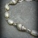 Snail Shell Bracelet, Pearl and Shell Bracelet, Antiqued Silver ...
