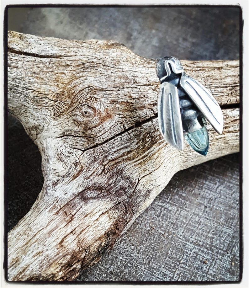 Sterling Firefly Tietack Firefly Lapel Pin Silver Moonstone | Etsy