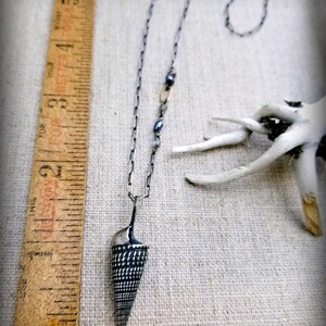 Seashell Necklace, Auger Shell Necklace, Mermaid's Necklace, Sterling ...