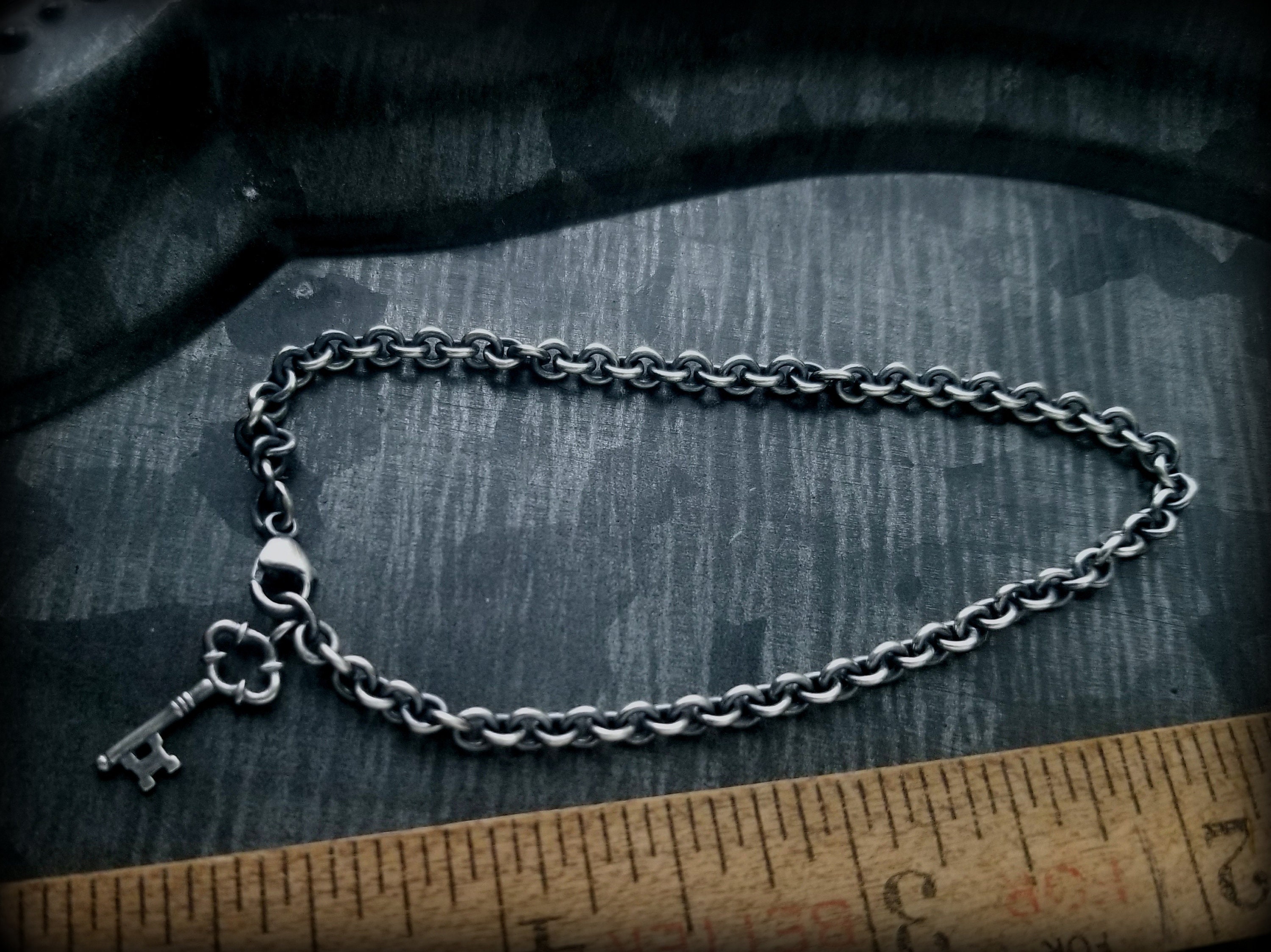 Cybele Key Bracelet Cable Chain Bracelet key Charm Bracelet | Etsy