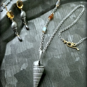 Seashell Necklace Auger Shell Necklace Mermaid's - Etsy