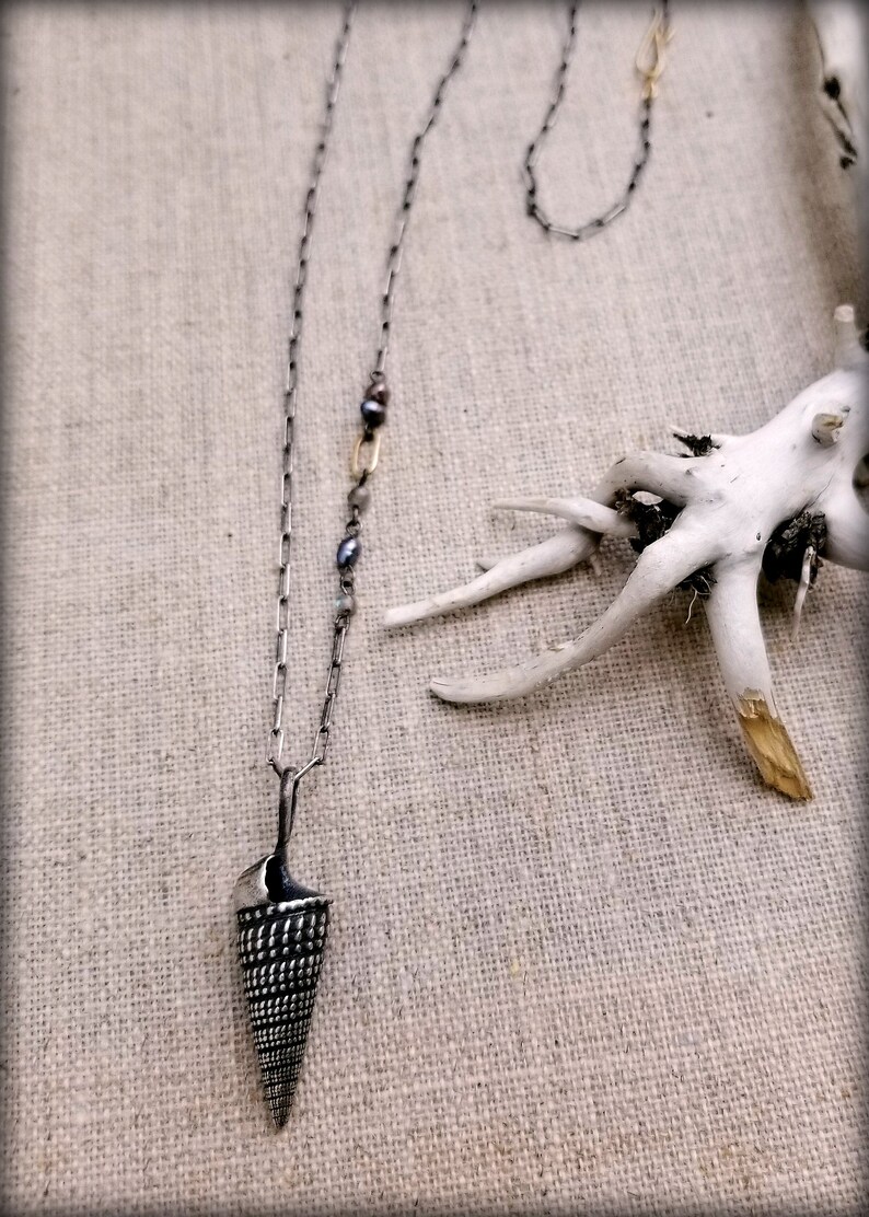 Seashell Necklace Auger Shell Necklace Mermaid's | Etsy