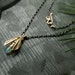 Gold Firefly Necklace, 14k Gold Gemstone Firefly, Gold Insect, 14k Gold ...