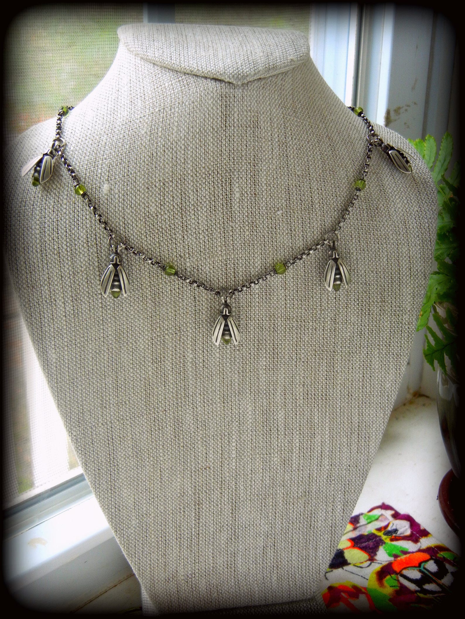 Silver Firefly Necklace Sterling Multi-firefly Necklace - Etsy