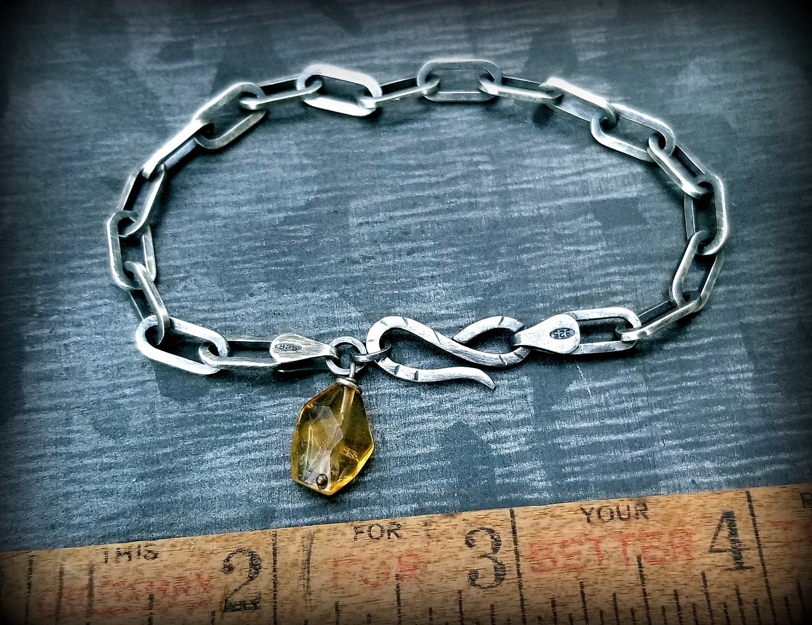 Chunky Chain Bracelet Silver Chain Bracelet Oblong Link - Etsy