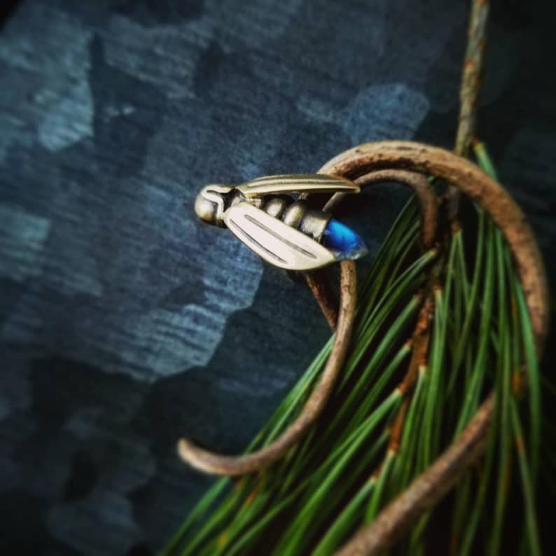 Gold Firefly Pin Firefly Lapel Pin Solid Gold Firefly Tie - Etsy