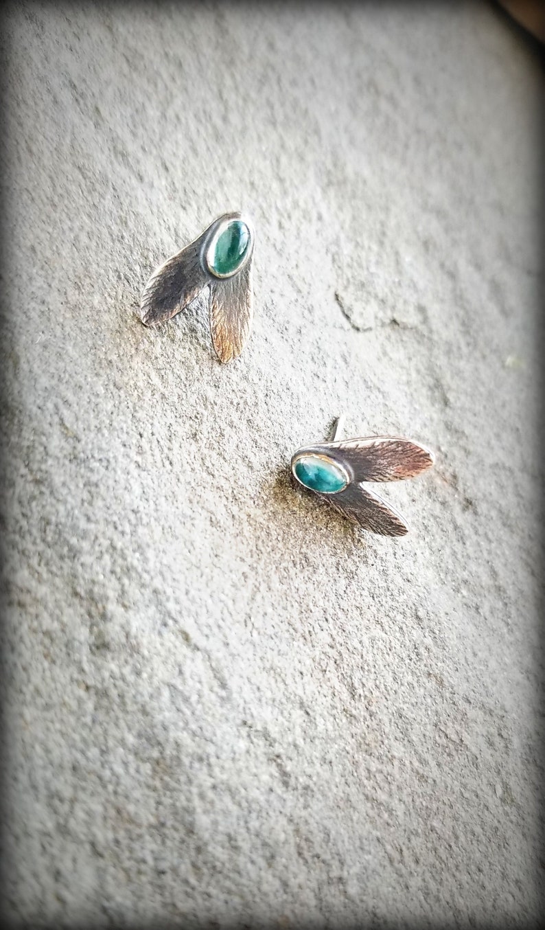 Fly Earrings Sterling Flies Blue Fly Earrings Fly Stud - Etsy