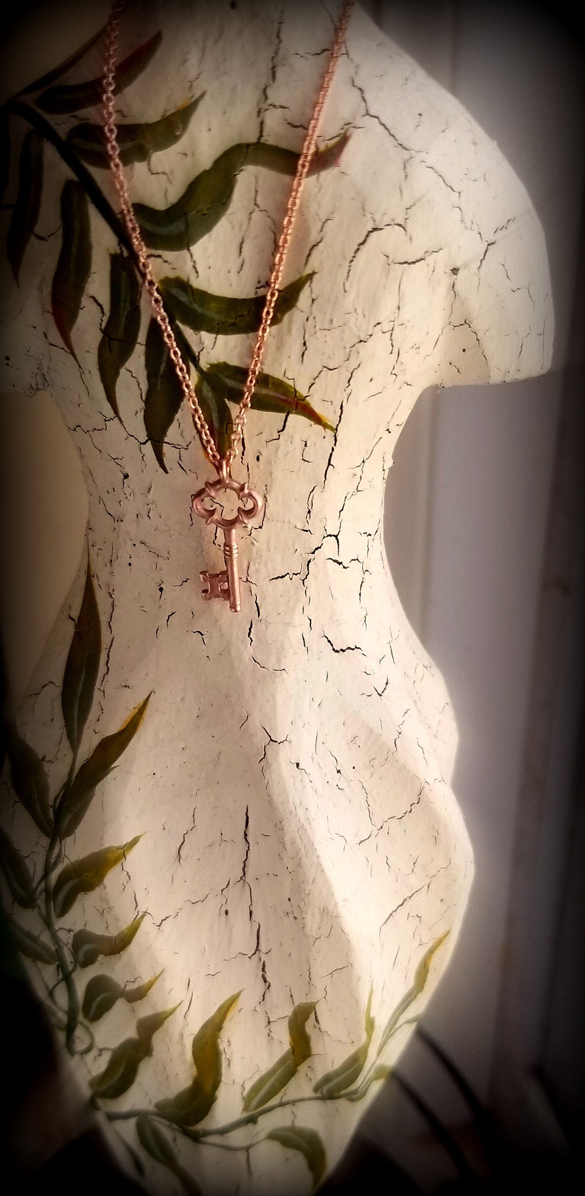 Cybele Key Necklace Delicate Key Charm Necklace Silver Key | Etsy