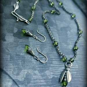 Firefly Jewelry, Firefly Necklace, Sterling Gemstone Firefly Necklace ...