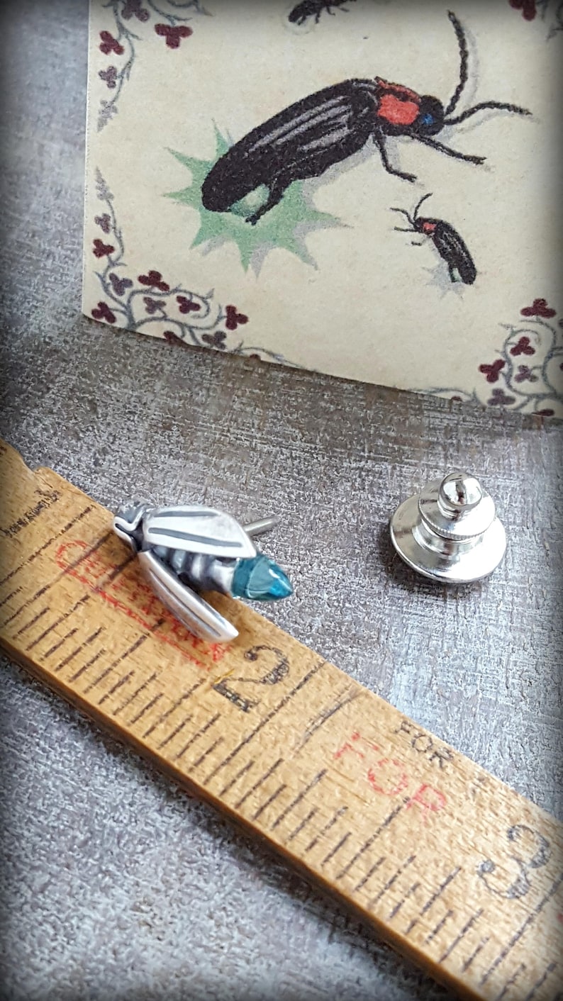 Sterling Blue Ghost Firefly Pin Firefly Lapel Pin Firefly | Etsy