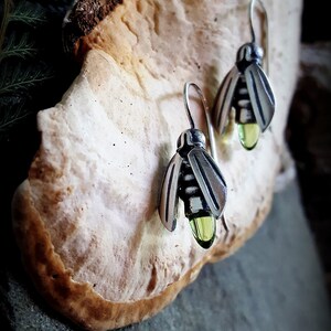 Firefly Earrings With Gem Firefly Stud Earrings SS Firefly - Etsy