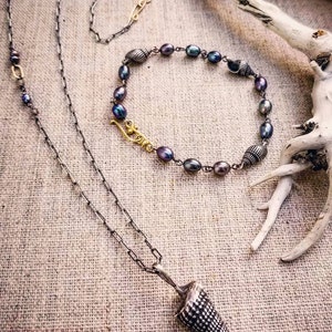 Seashell Necklace, Auger Shell Necklace, Mermaid's Necklace, Sterling ...